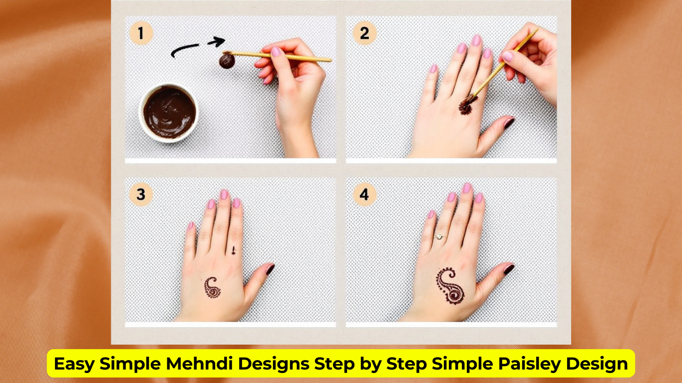 25+ Step-by-Step Easy Simple Mehndi Designs with Photos